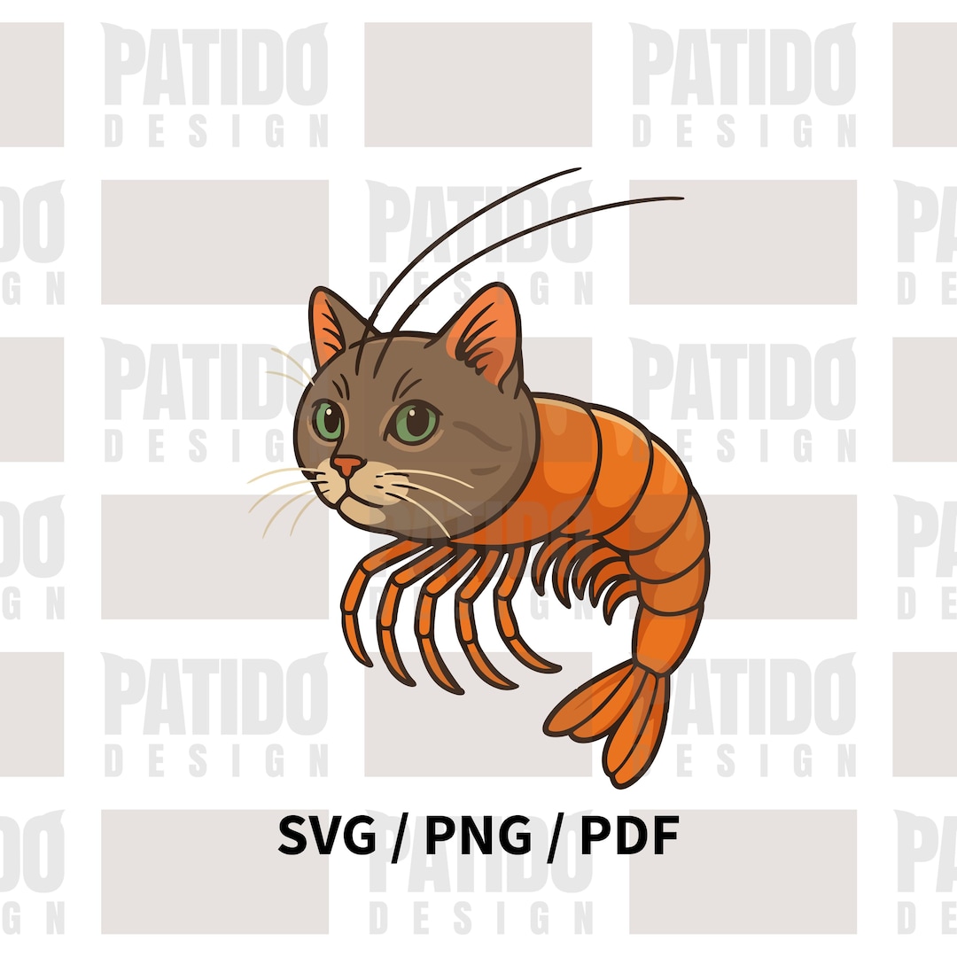 Trippi Troppi Troppa Trippa Shrimp Cat Meme SVG PNG PDF | Weirdcore ...