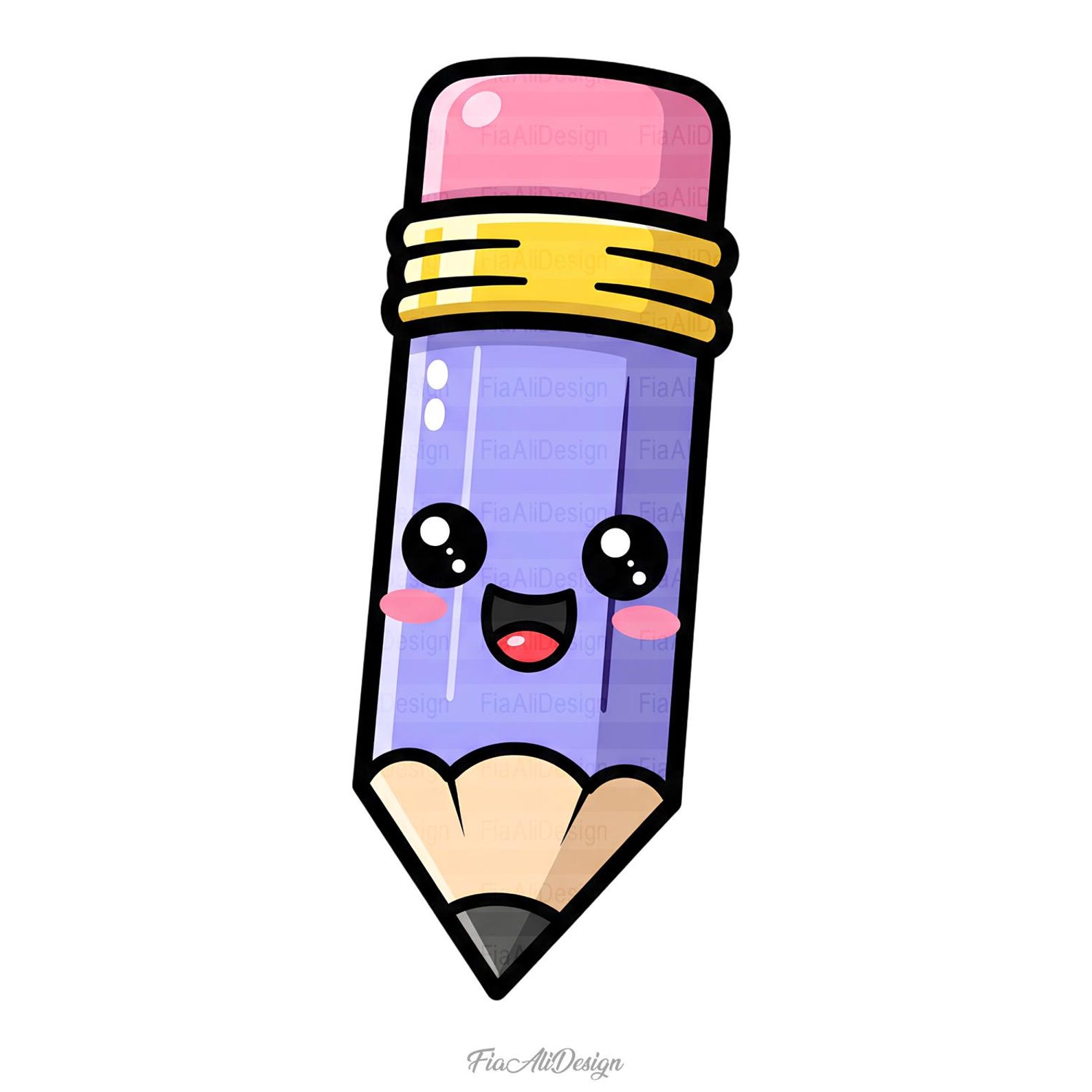 Sweet School Stationery Clipart, Back to School Clipart, Kawaii ...