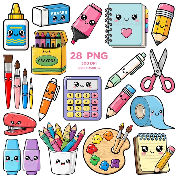 Cute School Supplies - Etsy