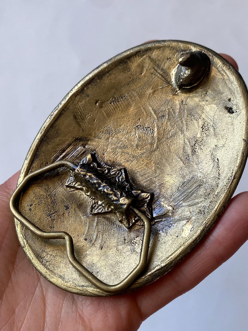 Vintage Brass Baker Oil Treating Belt Buckle: Industrial Collectible - Etsy