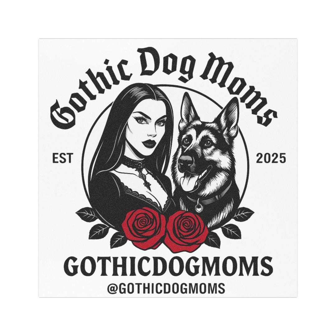 Gothic Dog Mom Car Magnet, Spooky Pet Lover Decor - Etsy