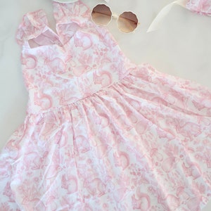 Matching Sisters Pink Toile Easter Dresses Baby Girl Romper - Etsy