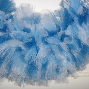 Extra Full Winter Snow Tulle Wreath - Etsy
