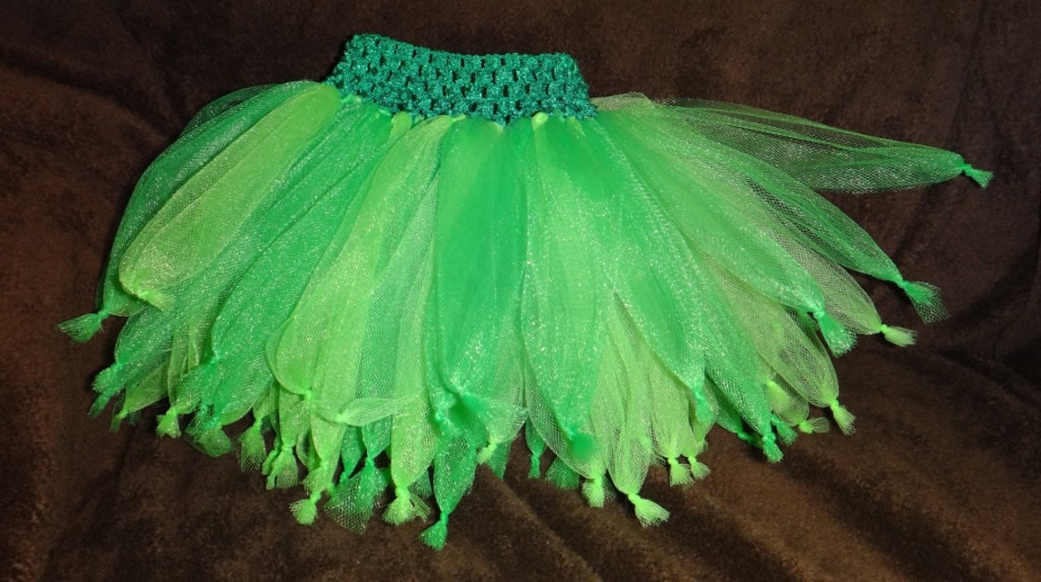 Tinker Bell Inspired Tutu With a Crochet Waistband for Newborn - Etsy