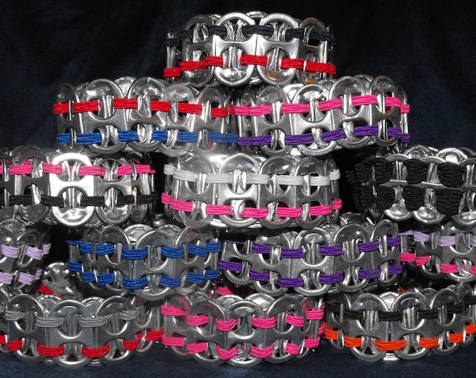 Soda Pop Tab Elastic Bracelet Made to Order With Any Color - Etsy