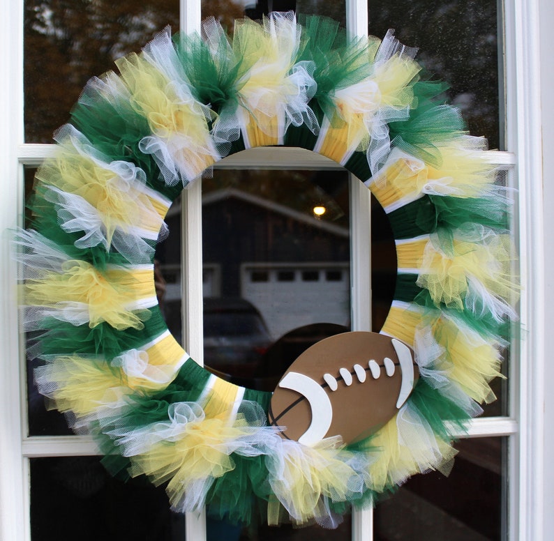 School Sport's Team Themed Wreath choose Your Colors and - Etsy