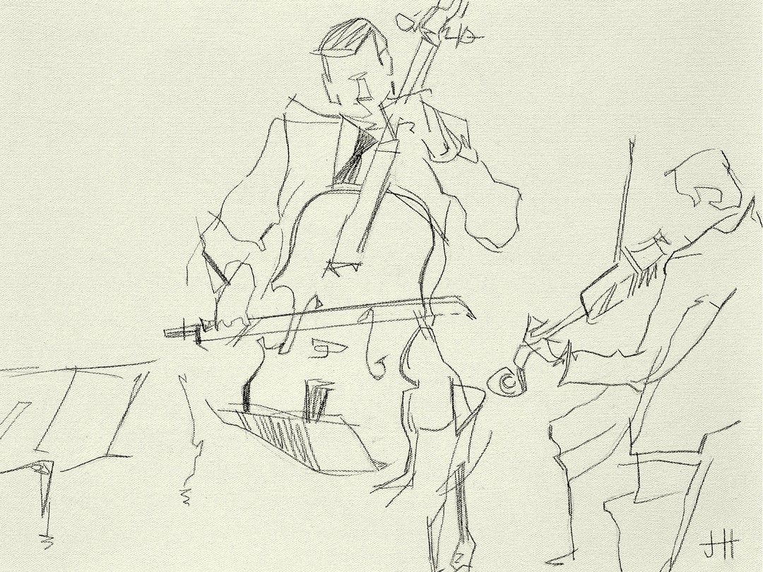 Quartet Series | SCENE 1 | 9 X 12 In. | Violin Quartet Art Print ...