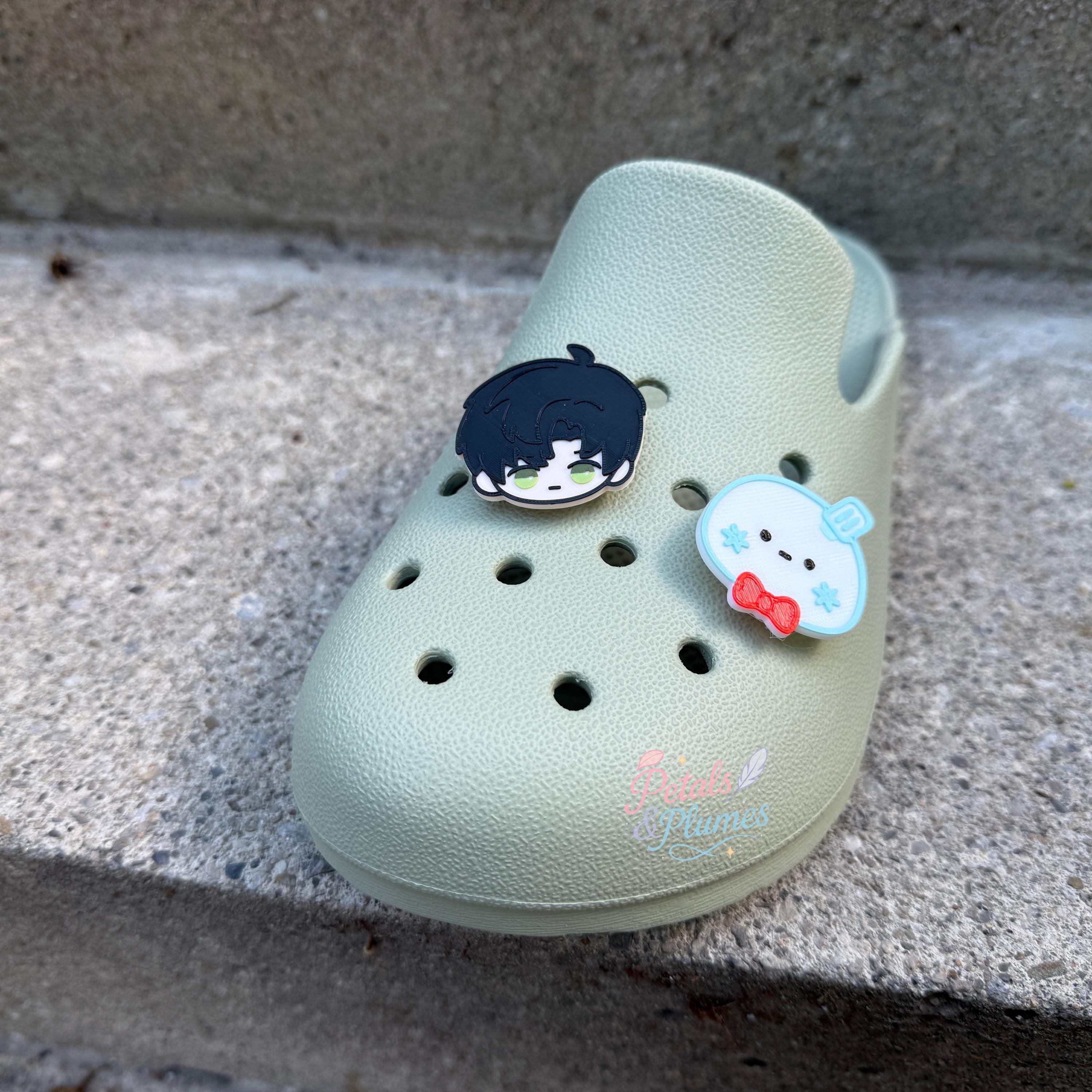 Love and Deepspace Crocs Shoe Charms – Chibi Boys + Plushie Claw ...
