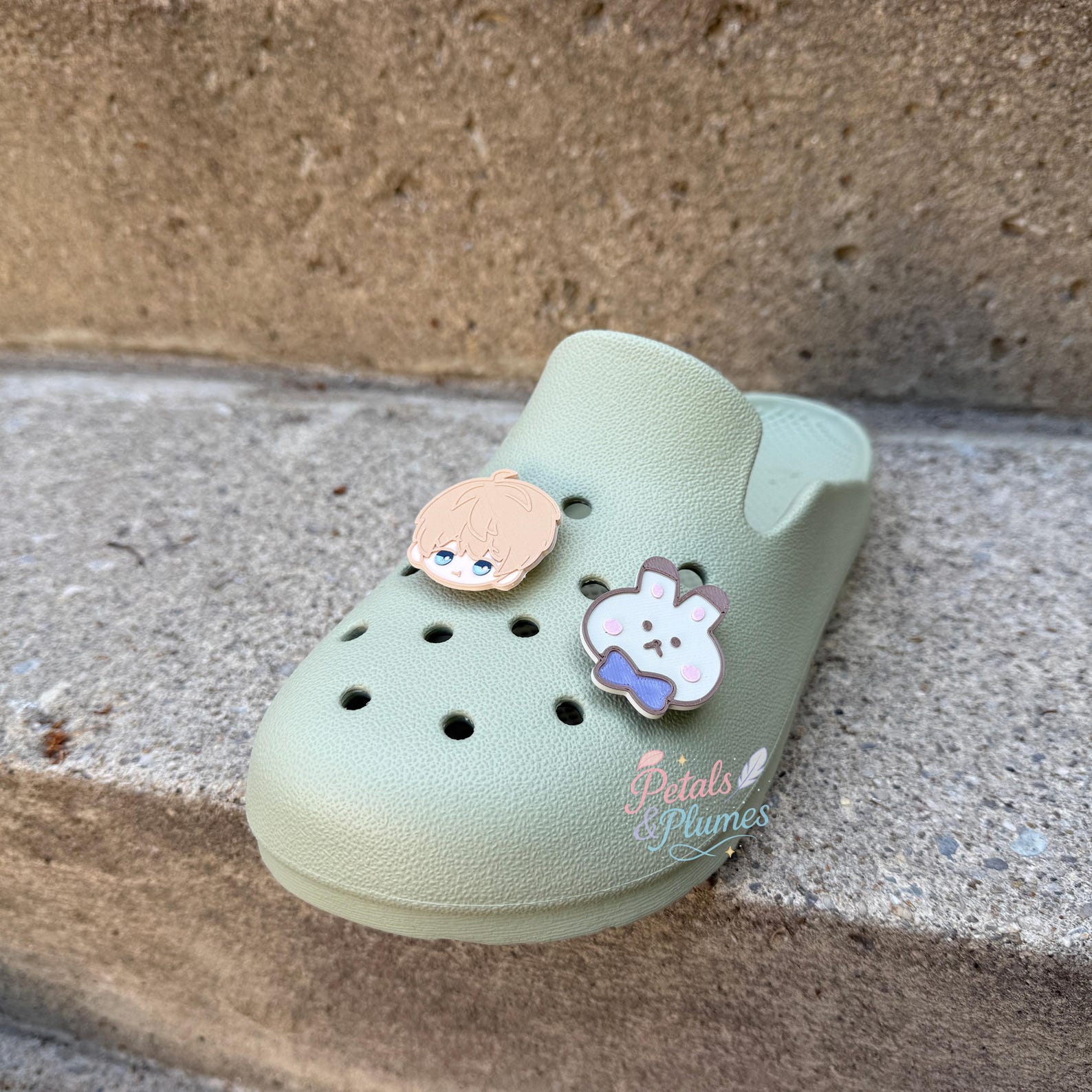 Love and Deepspace Crocs Shoe Charms – Chibi Boys + Plushie Claw ...