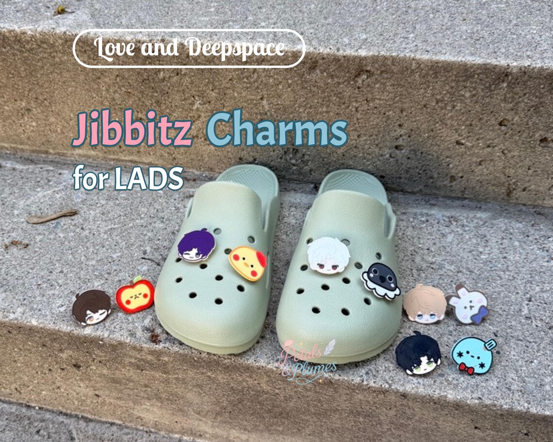 Love and Deepspace Crocs Shoe Charms – Chibi Boys + Plushie Claw ...
