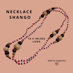 Shango Necklace Adorned With Wooden. Five Styles - Etsy
