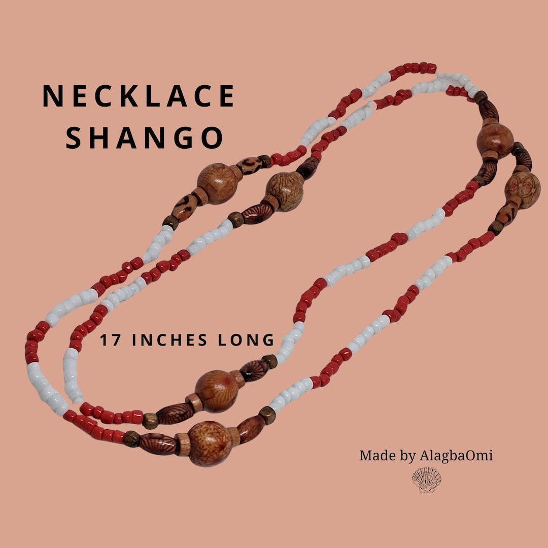 Shango Necklace Adorned With Wooden. Five Styles - Etsy