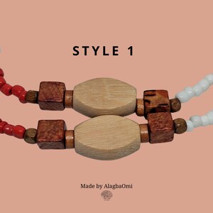 Shango Necklace Adorned With Wooden. Five Styles - Etsy