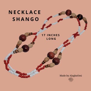 Shango Necklace Adorned With Wooden. Five Styles - Etsy