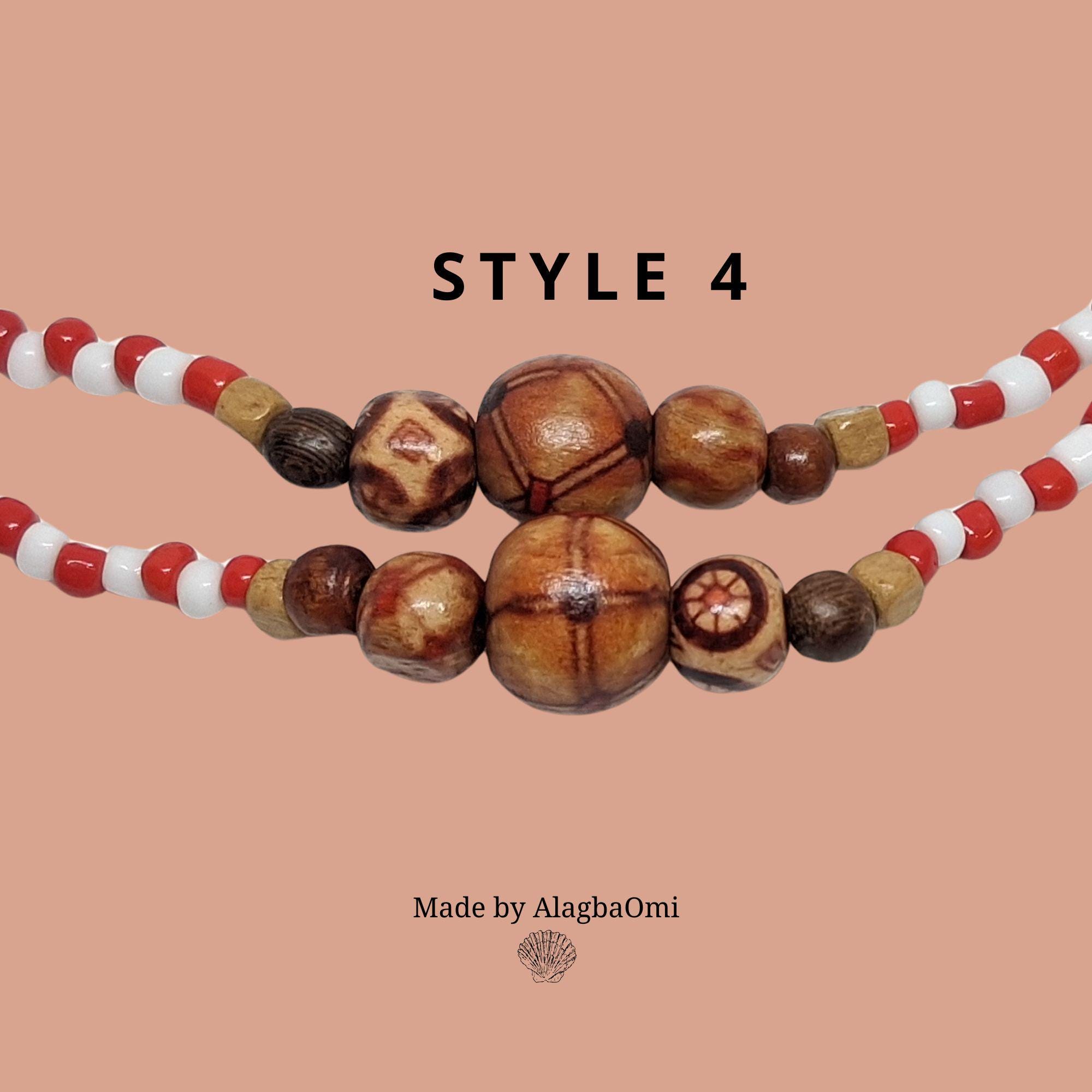 Shango Necklace Adorned With Wooden. Five Styles - Etsy