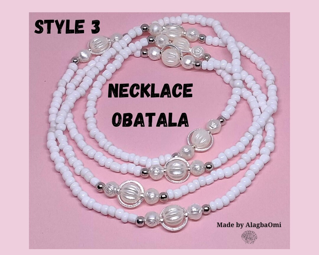 Obatala Necklace, Eleke Obatala, - Etsy