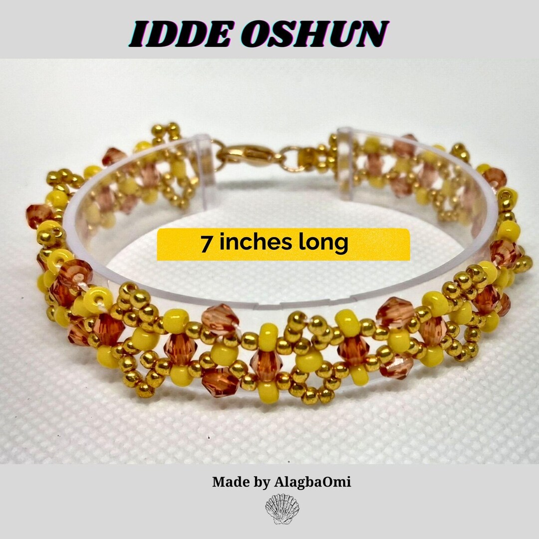 Oshun Bracelet, Handmade Spiritual Bracelet, Orisha Jewelry - Etsy