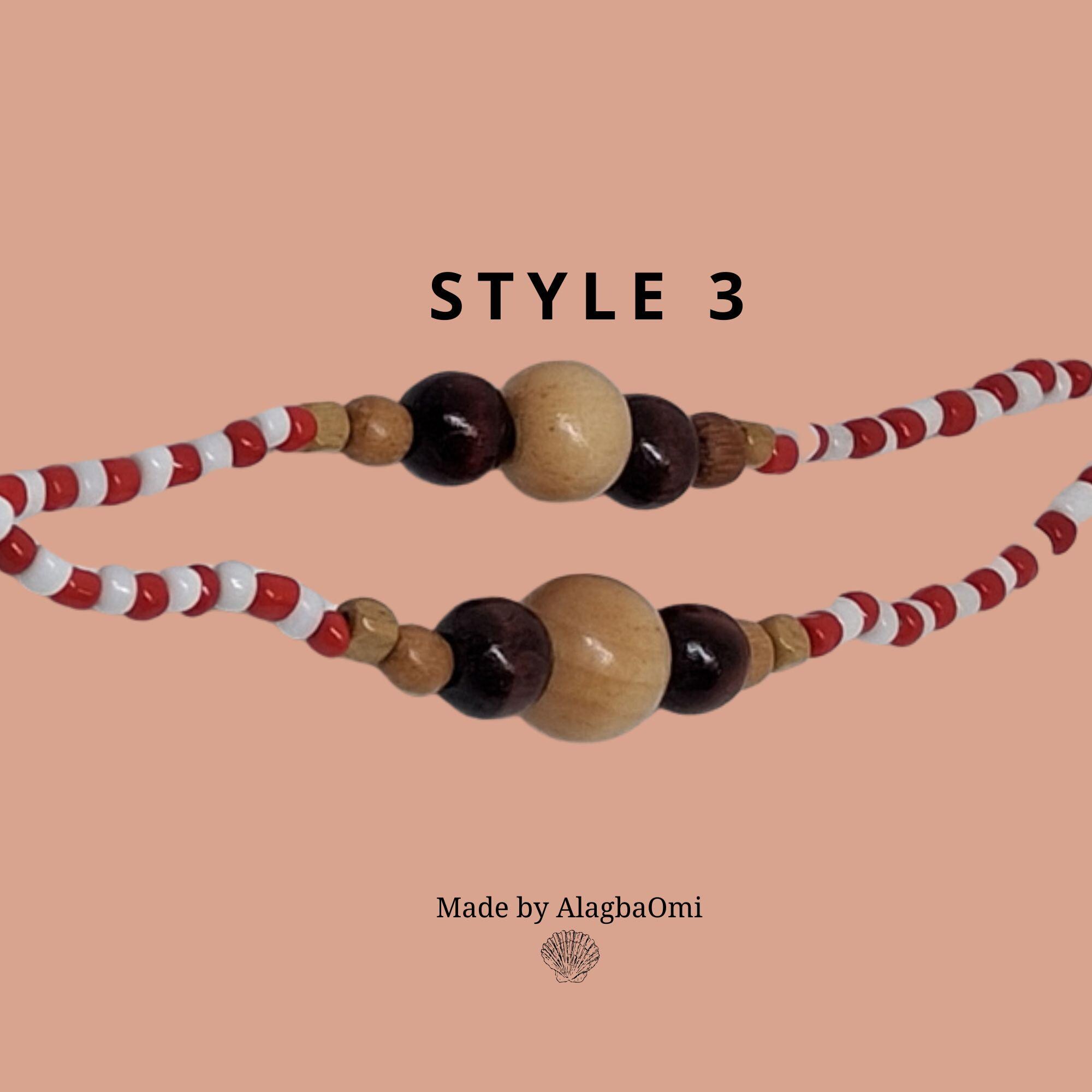 Shango Necklace Adorned With Wooden. Five Styles - Etsy