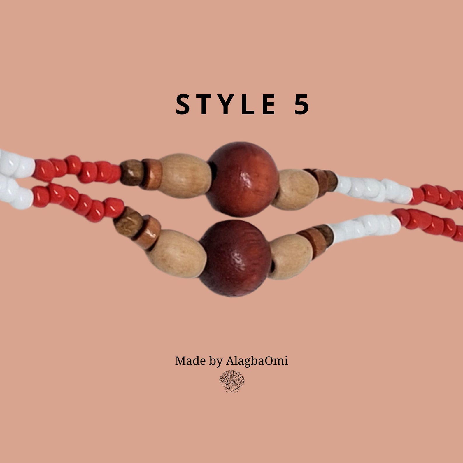 Shango Necklace Adorned With Wooden. Five Styles - Etsy