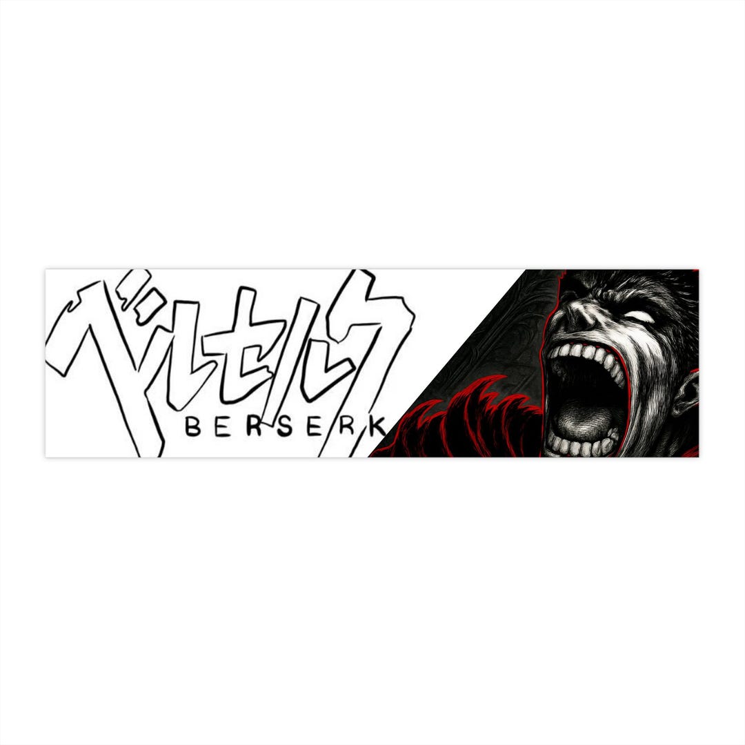 Berserk Bumper Stickers | Anime Car Decals, Unique Vehicle Accessories ...