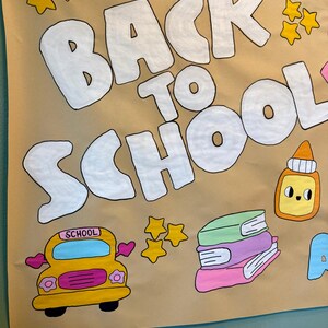 Custom Hand Painted Back to School Banner: Classroom Decor - Etsy