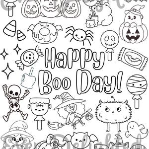Coloring Page Halloween Themed, Printable Coloring Pages, Halloween ...