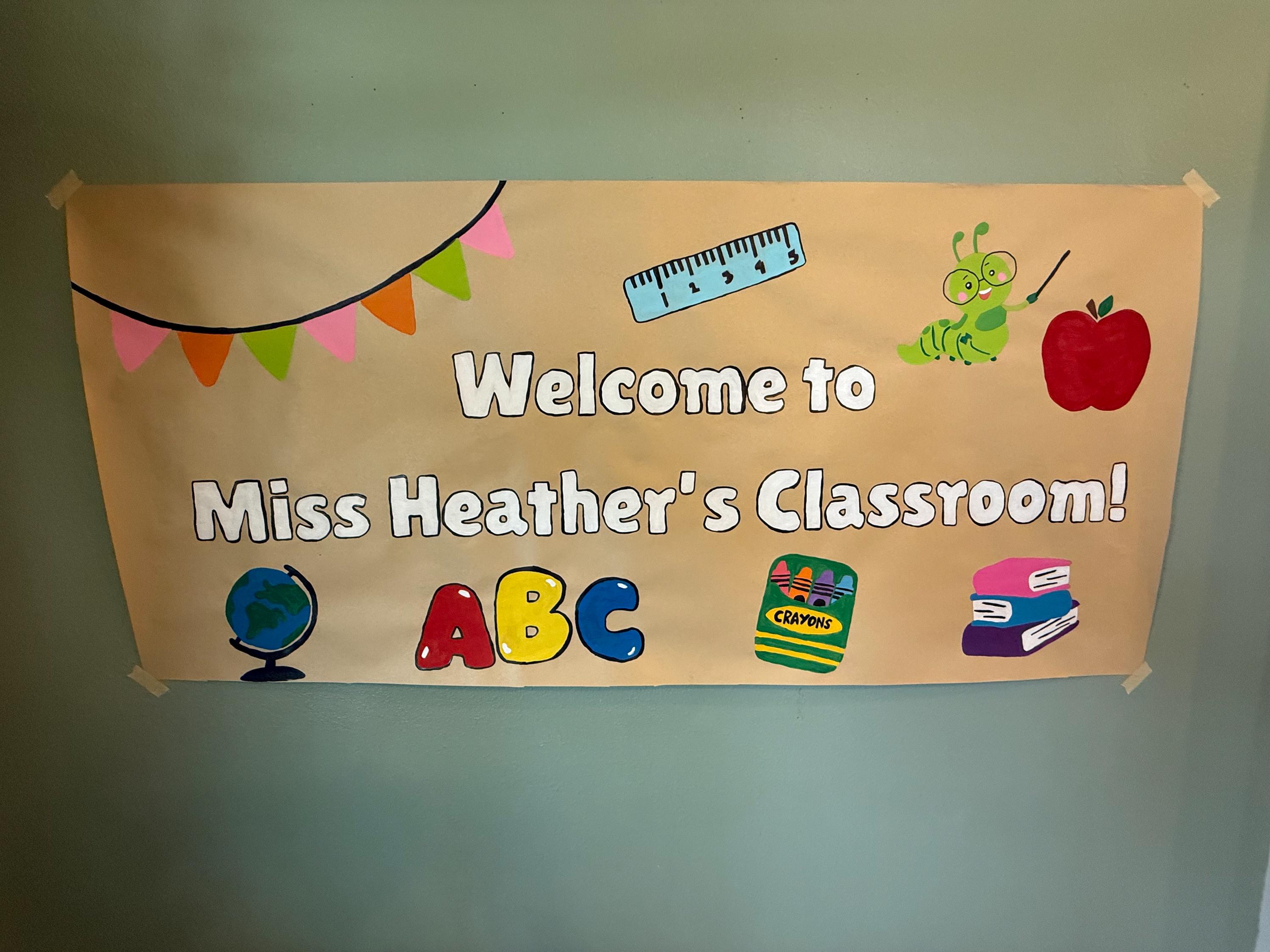 Custom Classroom Welcome Banner, Teacher Classroom Sign, Classroom ...