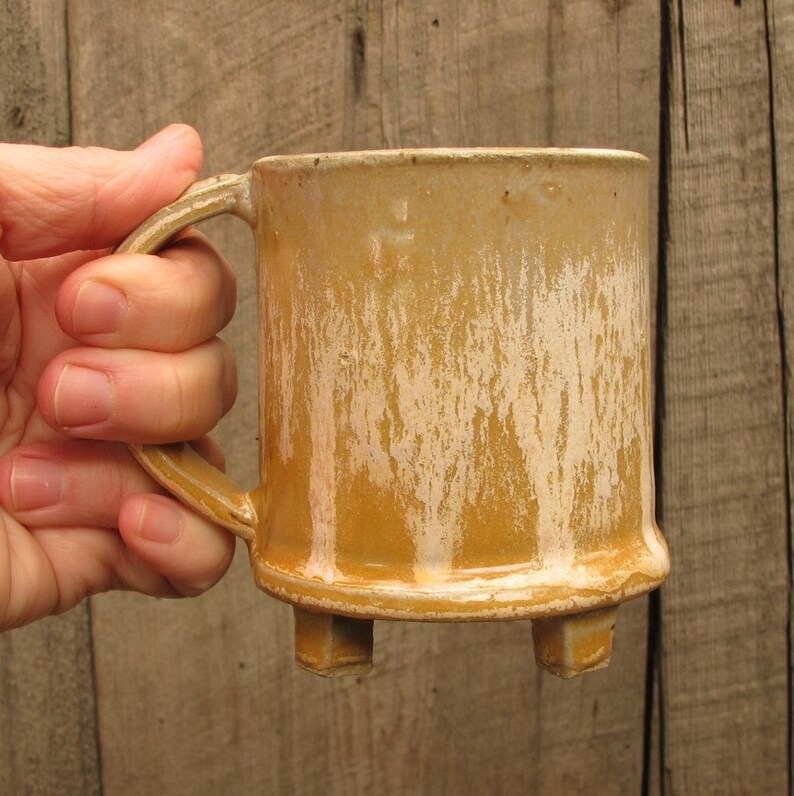 Handbuilt Pottery/clay 8 Oz. Footed Espresso/ Cappuccino/ Tea Cup and ...