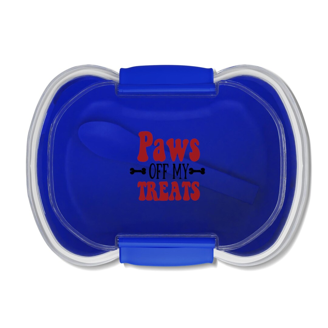 Personalized Two-tier Bento Box for Pets, Dog Treats Container, Fun ...