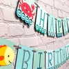 Under the Ocean Banner / Under the Sea Banner / Nautical Banner / Happy ...