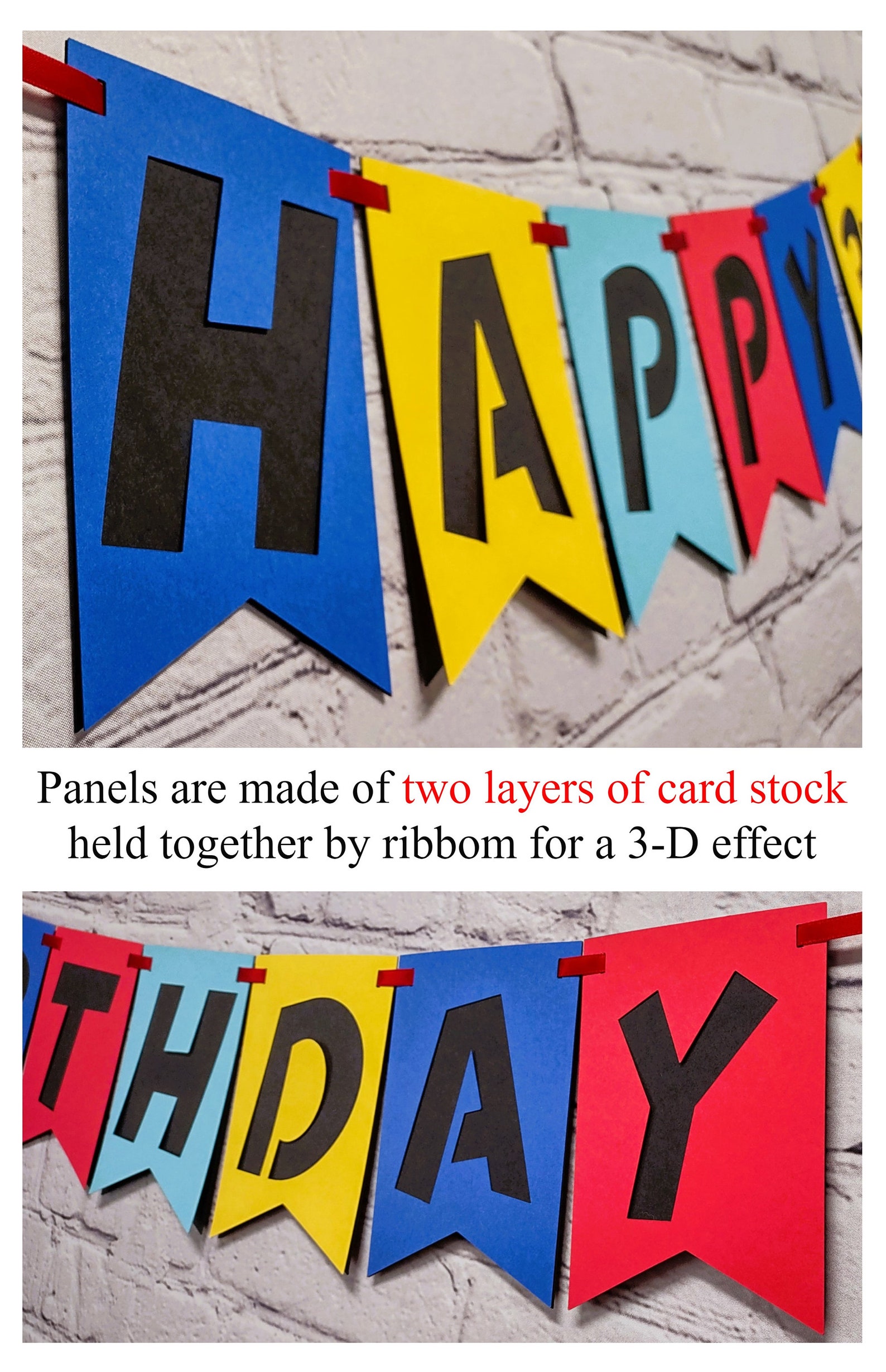 Superhero Birthday Banner Comic Book Party Decoration Personalize Age ...