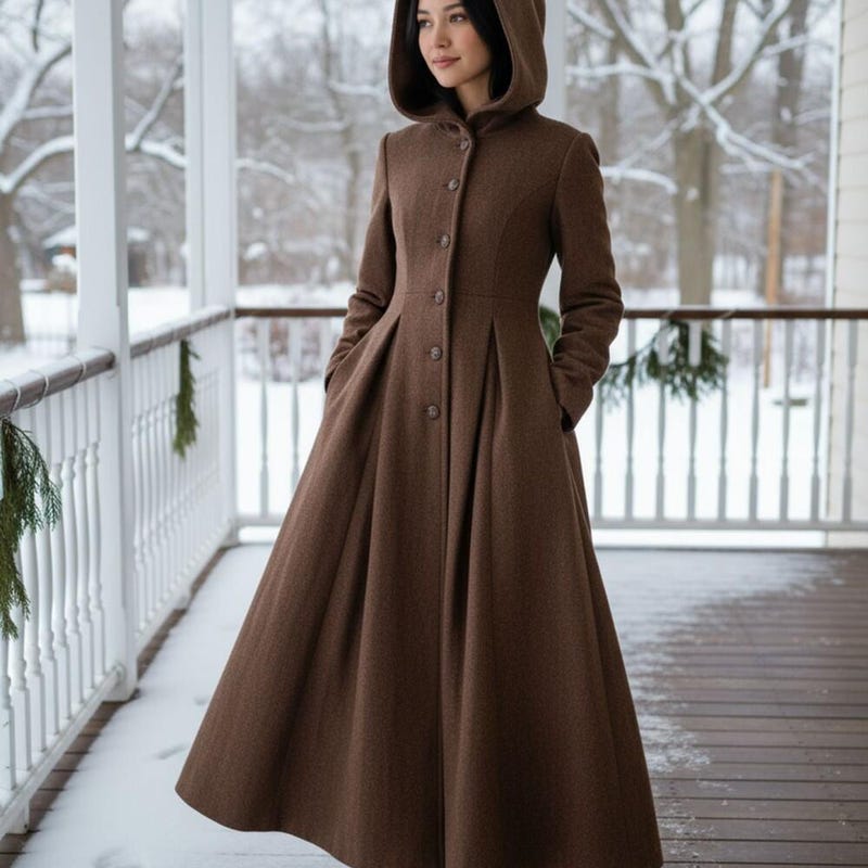 Maxi Winter Wool Coat - Etsy