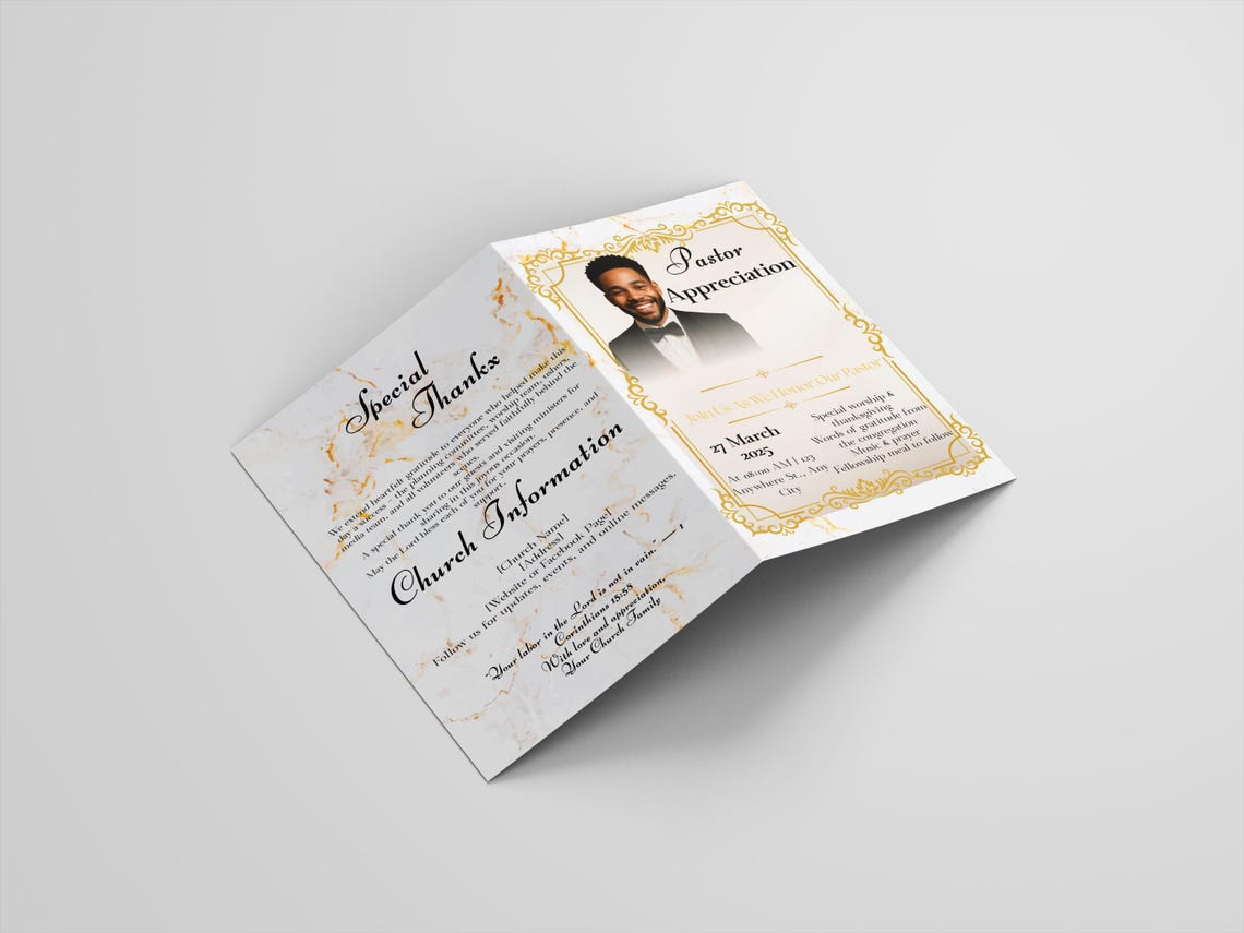 Pastoral Anniversary Program Template | Pastor's Anniversary ...