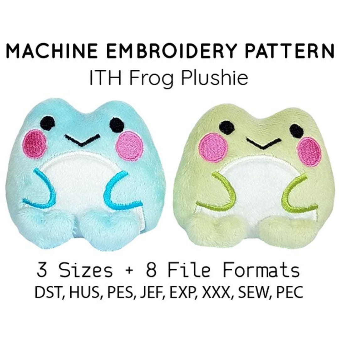 ITH in the Hoop Embroidery Machine Pattern Frog Toad Plushie Stuffie ...