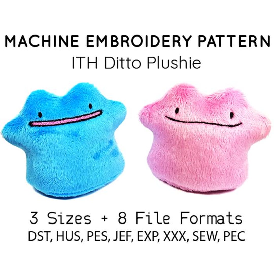 ITH in the Hoop Pokemon Embroidery Machine Pattern Plushie Stuffie Pes ...