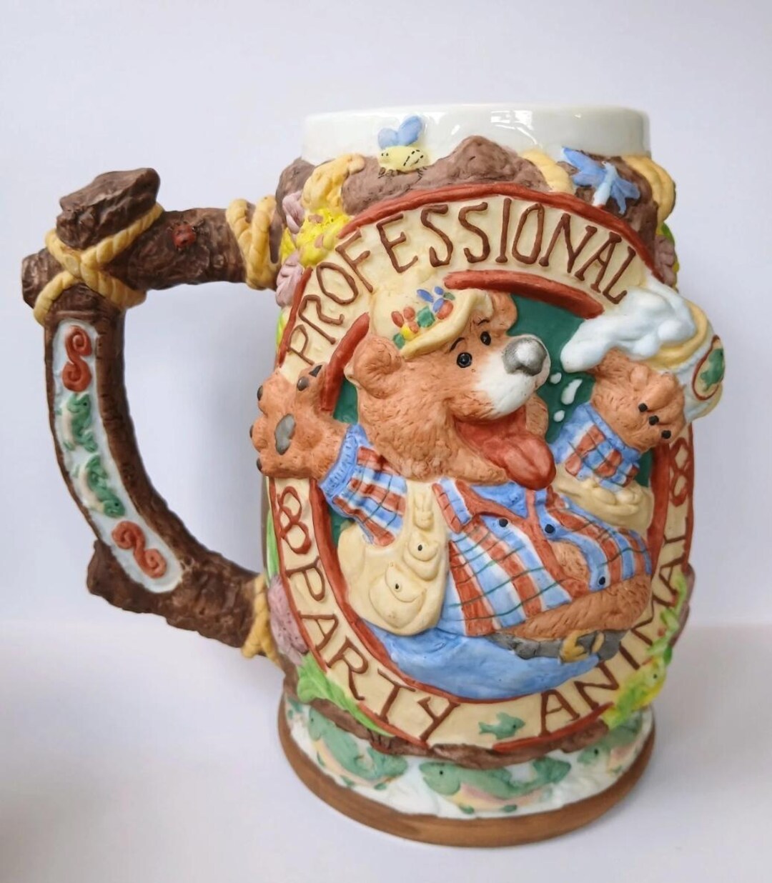 Vintage Enesco Beer Stein: Moose Creek Crossing, Professional Party ...