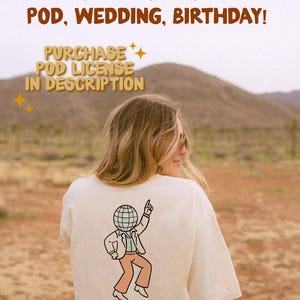 Groovy Disco Ball Man Clipart – Retro Wedding Party PNG SVG AI – Hand ...