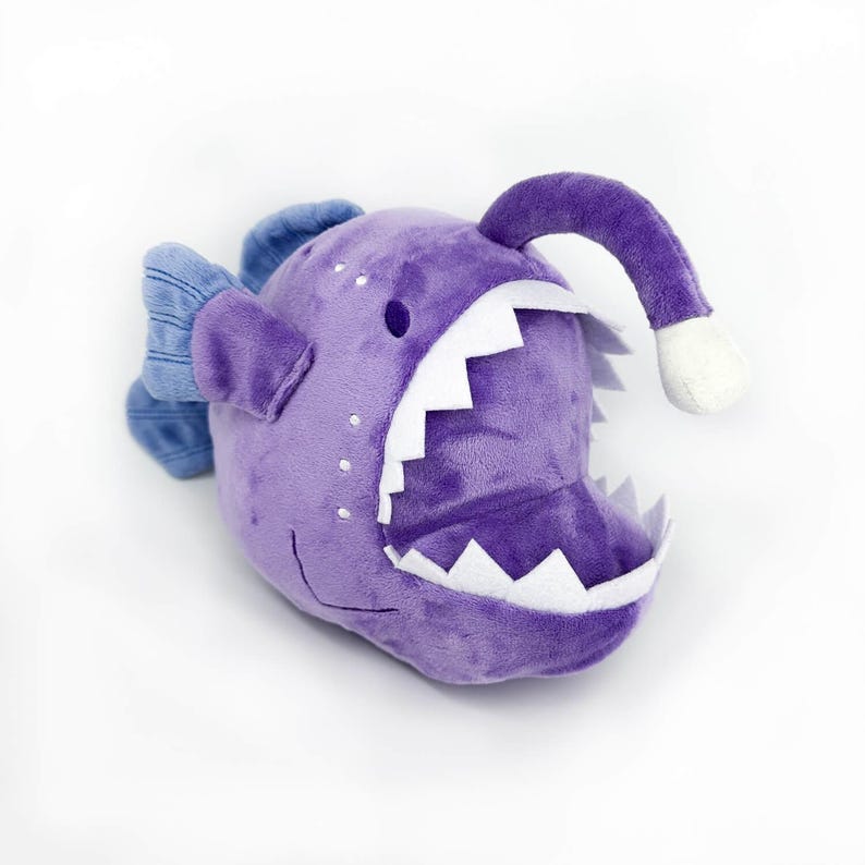 Aquaglows Anglerfish - Original Stuffed Animal | Reversible & Glows in ...