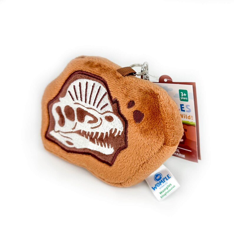 Fossil Bag Charm - Dilophosaurus Fossil Plush Keychain - Etsy