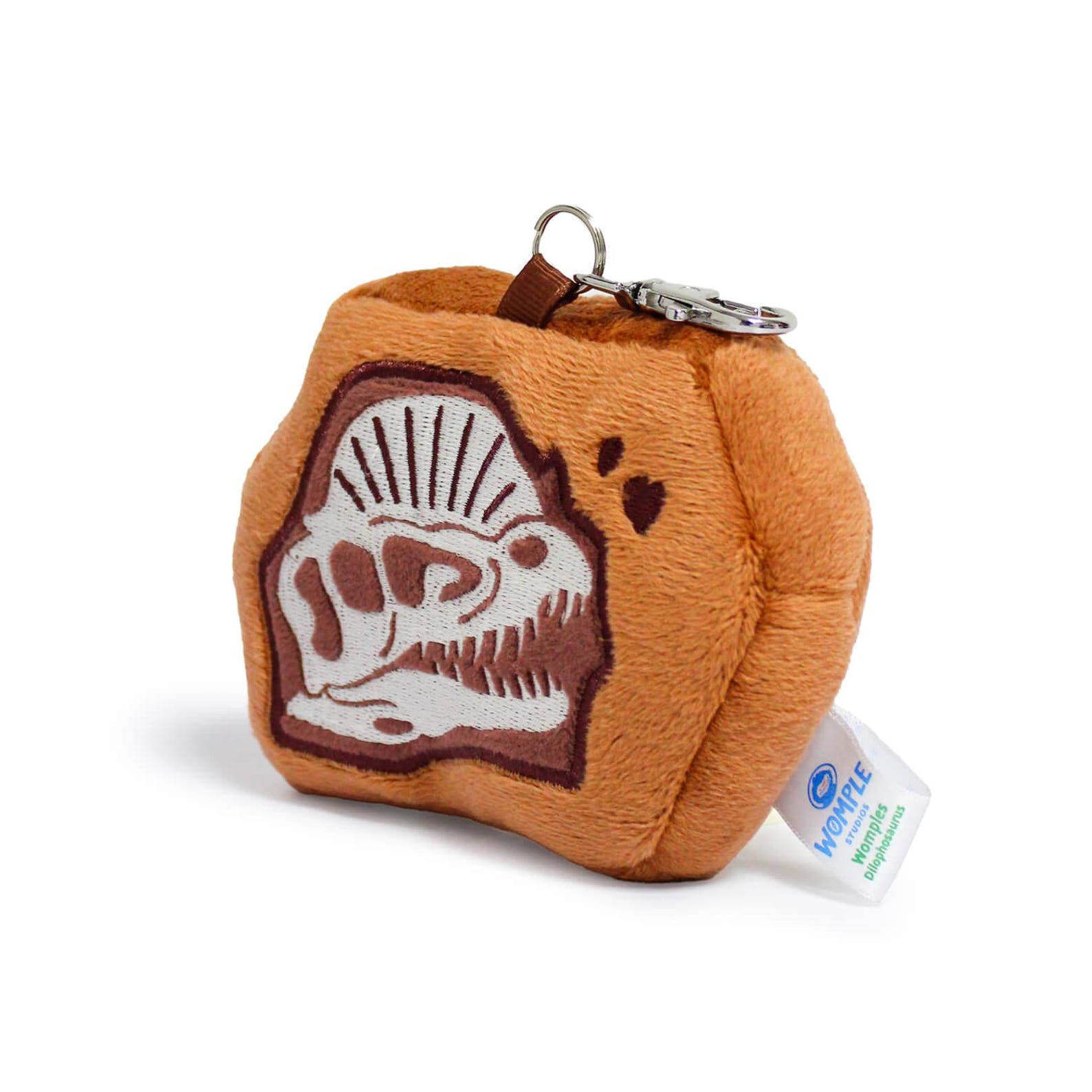 Dinosaur Fossil Bag Charm - Dilophosaurus | Plush Skeleton Keychain - Etsy
