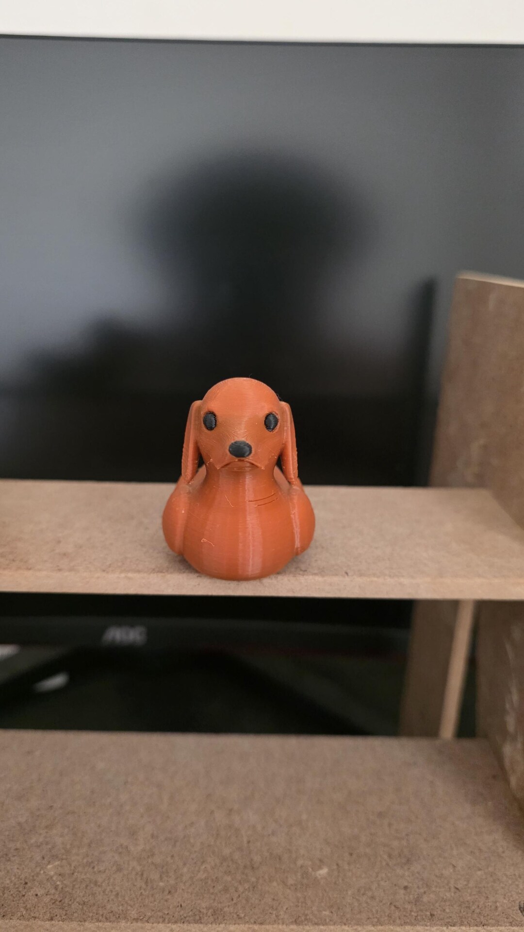 Dachshund Duck – Wiener Dog 3D Printed Figurine, Sausage Dog Gift, Car ...
