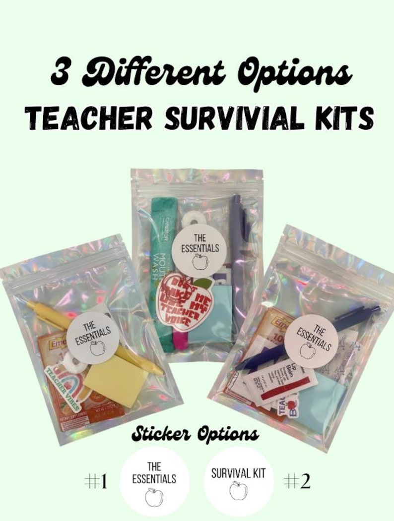 Teacher Survival Kits, Back to School Gift, First Day Teacher Favor ...