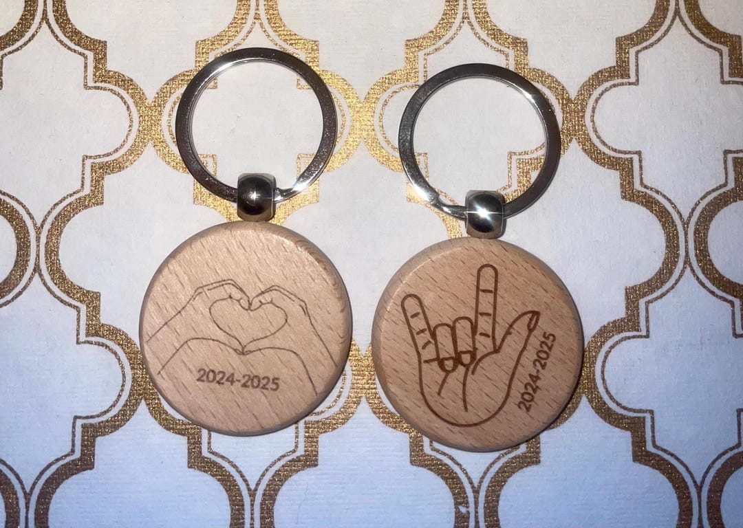 End of Year Gift-christmas Gift- Wooden Keychain WITHOUT Poem- Class ...