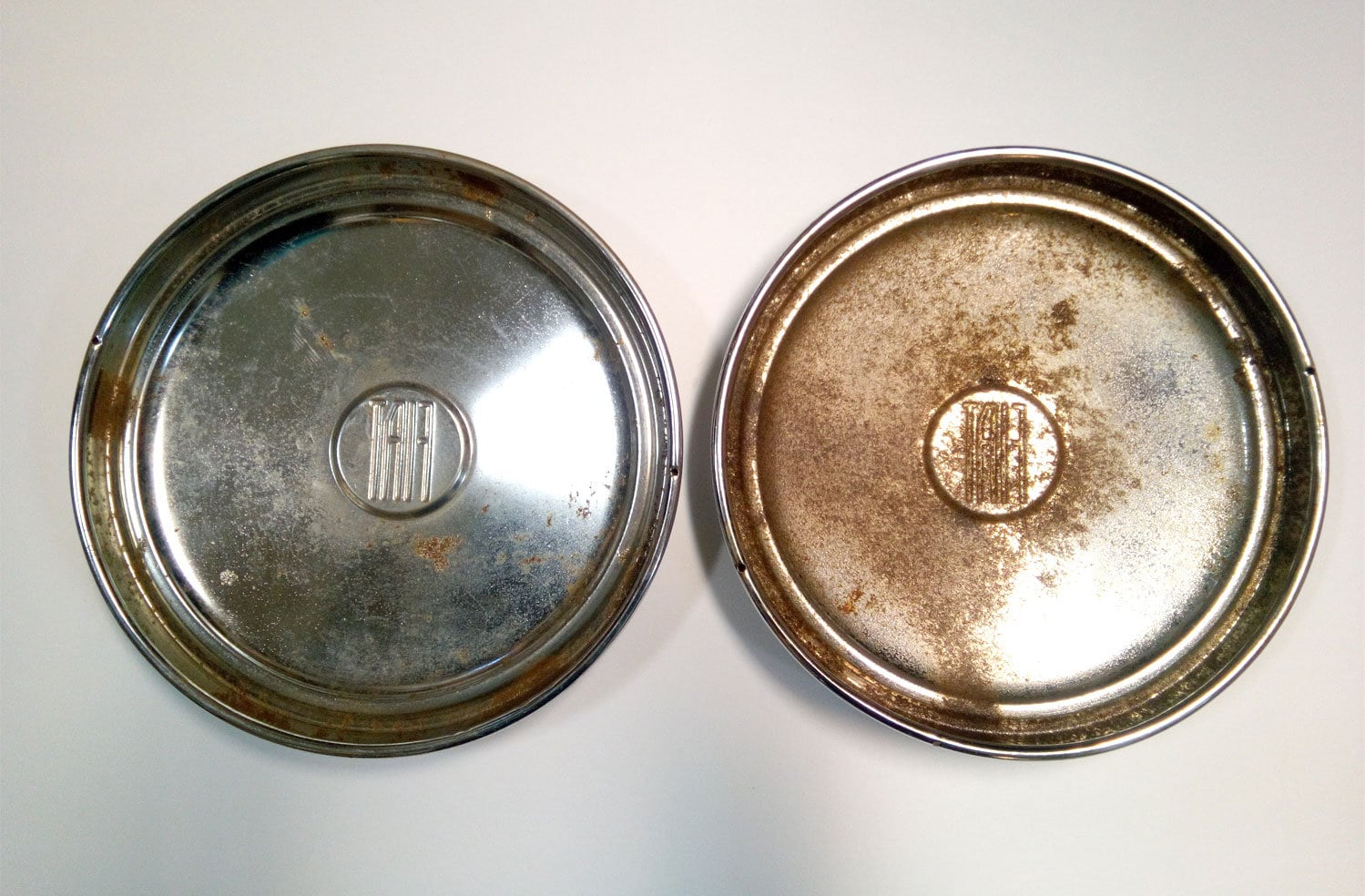 Vintage Pair of 1969 1973 Fiat 850 Spider Hubcaps Hub Caps 1970 1971 ...