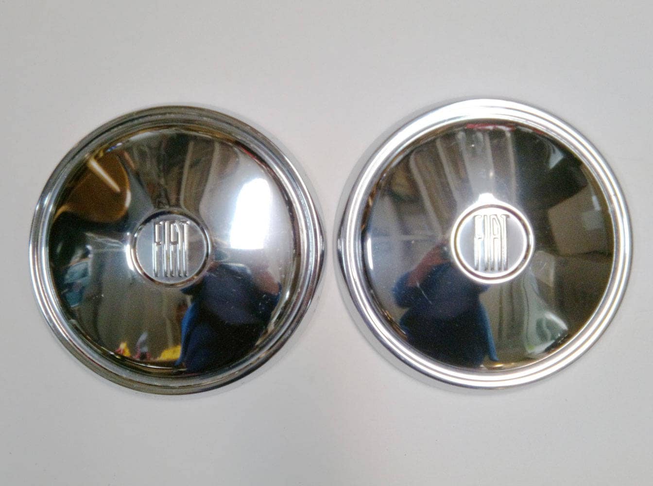 1969 - 1973 Fiat 850 Spider Hubcaps - Vintage Pair of Classic Car Hub ...