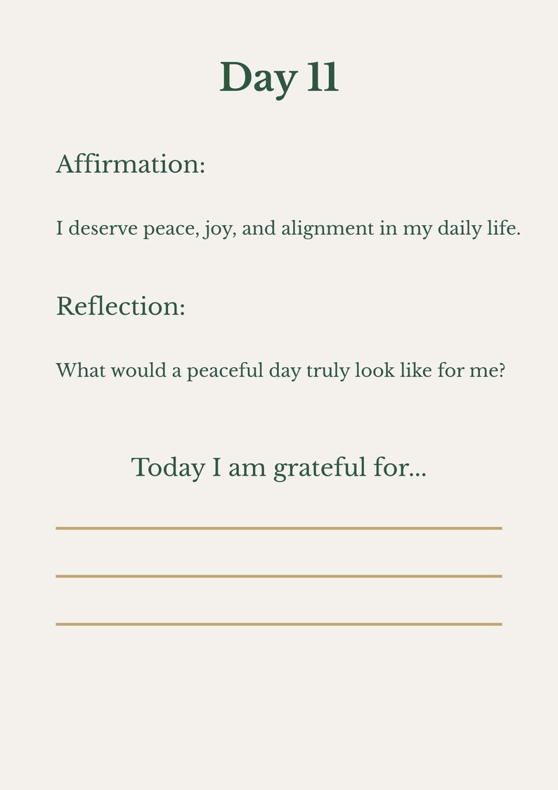 21-day Self-growth Journal – Printable Digital Planner With Daily ...
