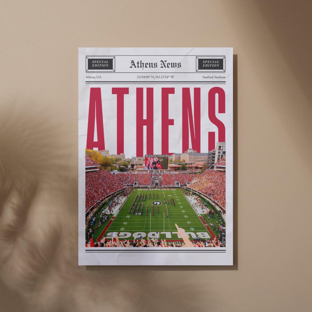 Sanford Stadium - University of Georgia Football Print (digital ...