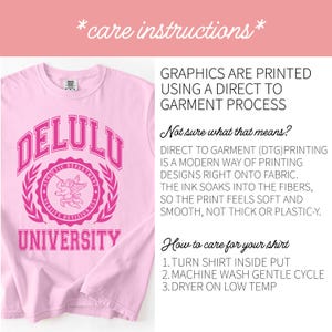 Funny Delulu University Shirt for College Student Gift for Sarcastic ...