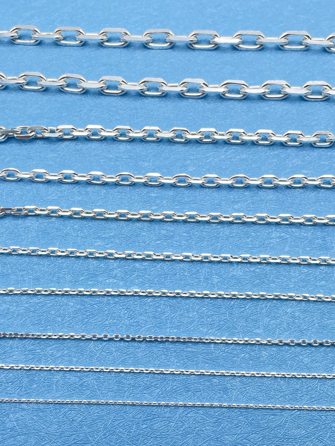 925 Sterling Silver Cable Link Chain Necklace - Classic Design Everyday ...