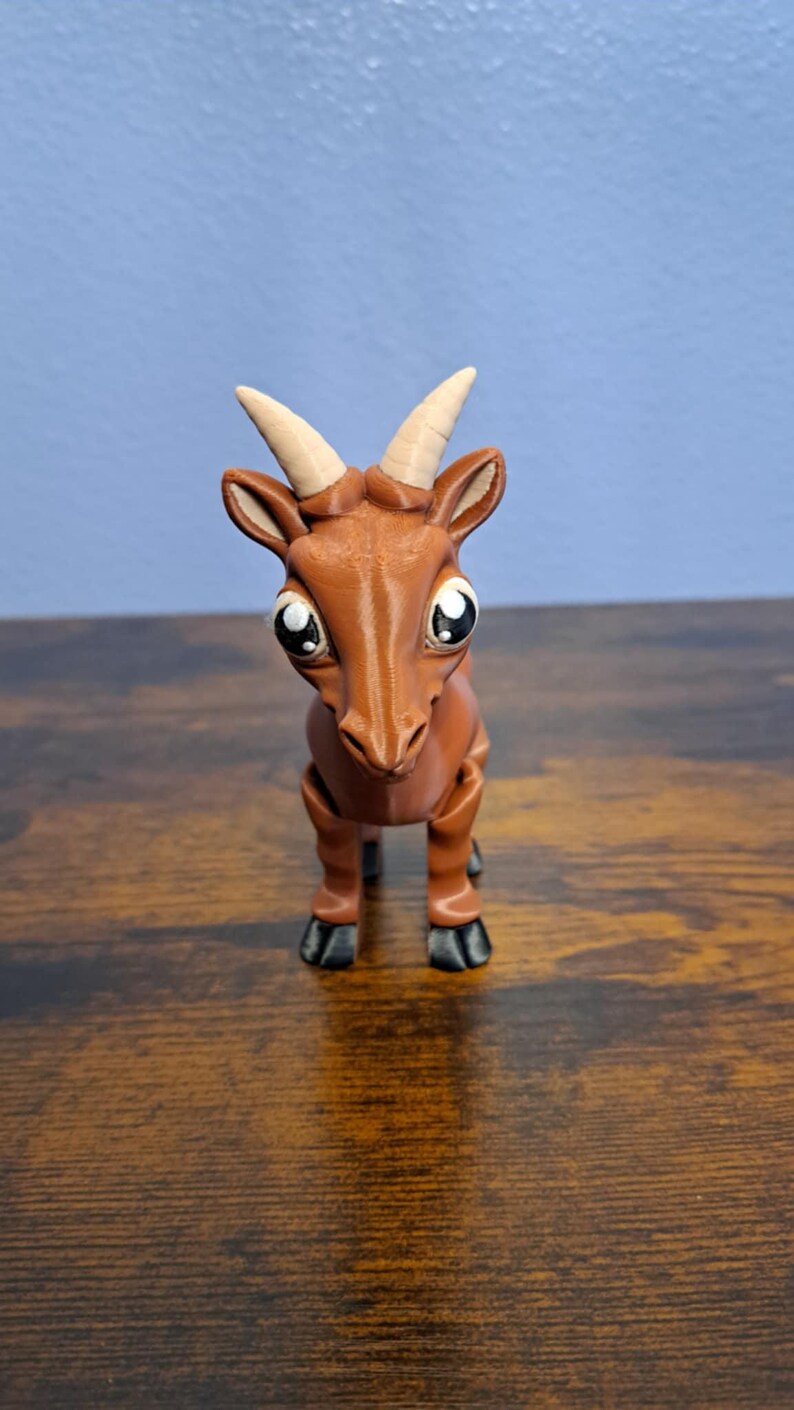 Charming Goat - Articulated 3D Printed Figurine - Impish & Expressive ...